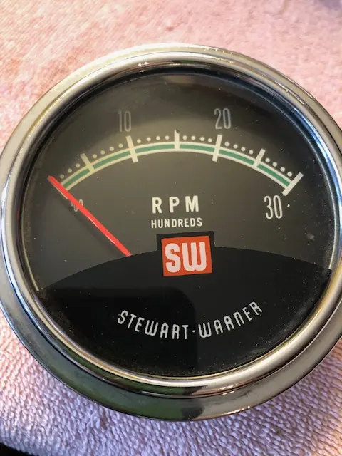 RARE 6 VOLT DIESEL STEWART WARREN GAUGES For sale a 0 to 3000 RPM gauge ...
