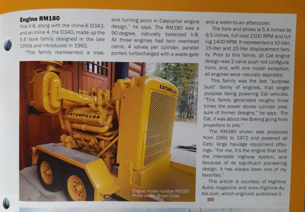 CATERPILLAR Engine D346 / RM180 | Forum - ACMOC