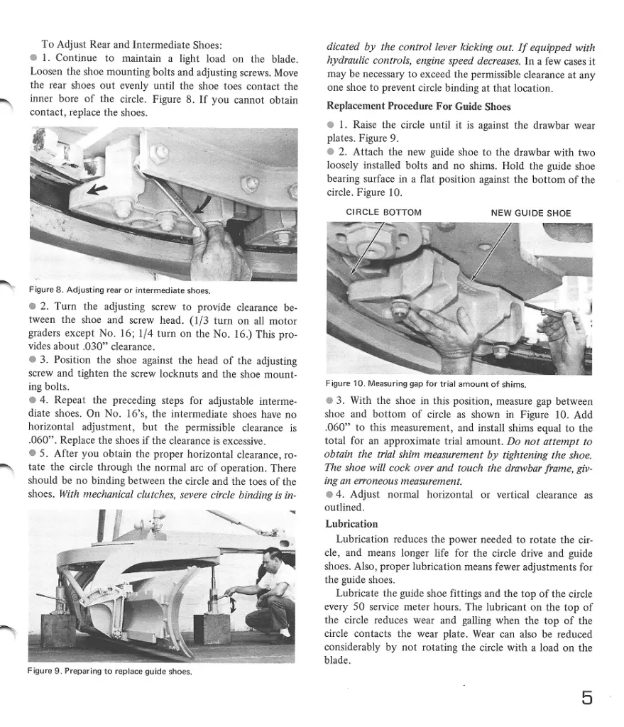 Motor Grader Circle Adjustment | Forum - ACMOC