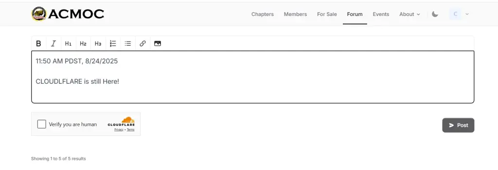 Cloudflare! | Forum - ACMOC